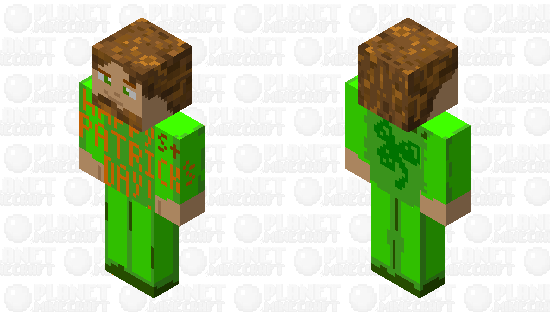 St. Patrick's Day HD Bedrock Skin Minecraft Skin