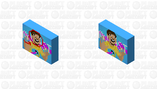 MrBeast Rap Meme Pose Minecraft Skin