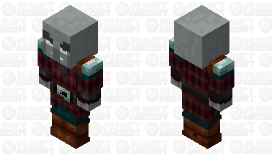 Pillager bedrock Minecraft Skin
