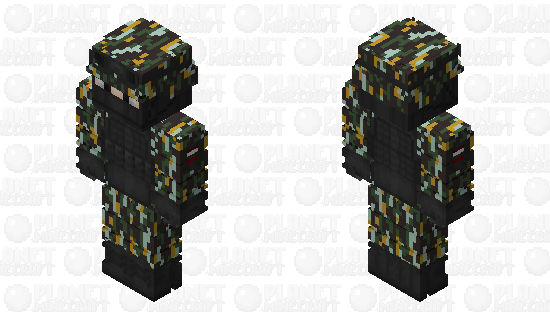 POLRI loreng brimob Indonesia (Kitted) Minecraft Skin