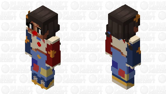 Clown Girl Minecraft Skin