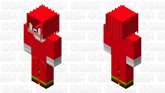 Knuckles the echidna Minecraft Skin