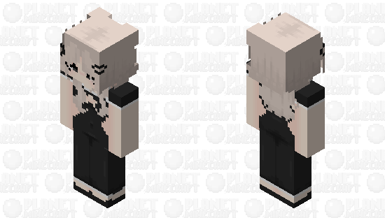 Girl/woman aesthetic black/sporty hourglass Minecraft Skin