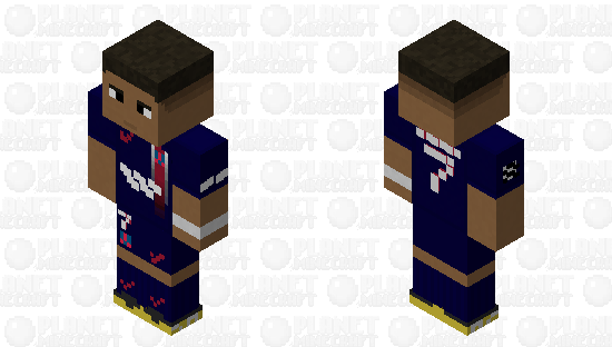 Kylian Mbappe PSG 23/24 Minecraft Skin