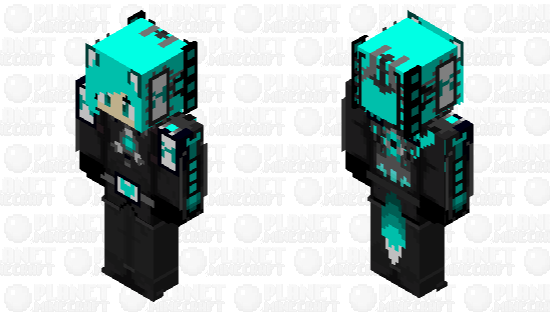 Upgraded Cyber Titan Katelyn (Werewolf) Minecraft Skin