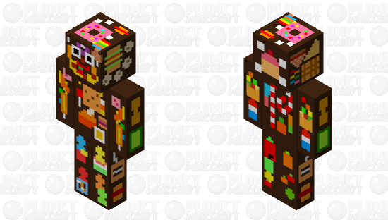 Junk Food Monster Minecraft Skin