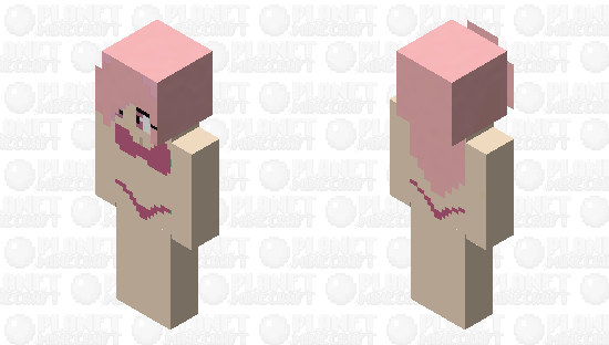 bikini hot pink girl Minecraft Skin