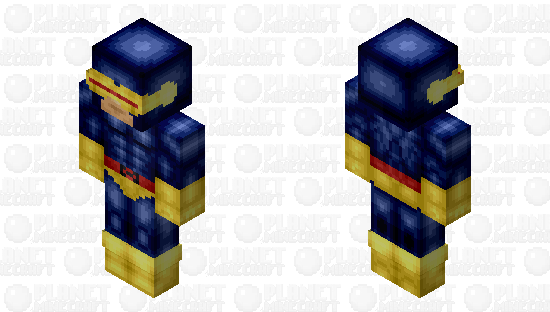 Classic Cyclops: X-Men '97 (Scott Summers: Marvel Animation: Season 1: 2024) Minecraft Skin