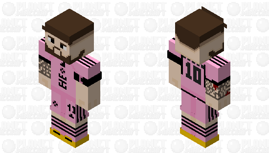 Lionel Messi Inter Miami Minecraft Skin