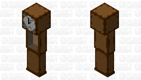 Tick Tock Entity Angry Face(steveHD) Minecraft Skin