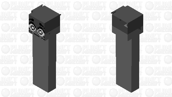Gray sprunki phase 2 Minecraft Skin