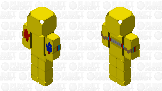 Player (Blue&Red Hands) (Poppy Playtime) Minecraft Skin