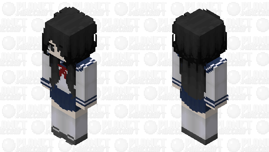 Ayano with long hair yandere simulator Minecraft Skin