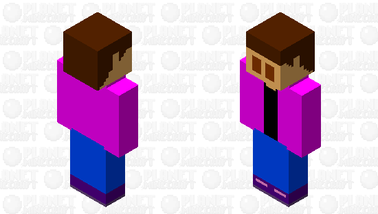 backwards girl Minecraft Skin