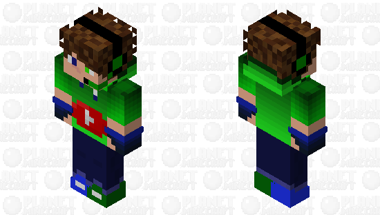 blocky g8mer224 from feel like home animation Minecraft Skin