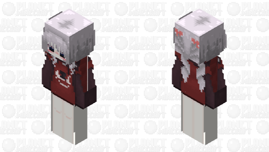 Aya-Red dress Minecraft Skin
