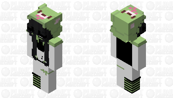 Headless Green x Pink Minecraft Skin