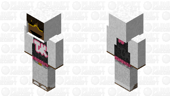 Even my sag be swagger than u white hood edition with VEST Minecraft Skin