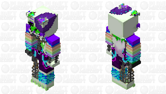 Shattered GlamRock Tangle Minecraft Skin