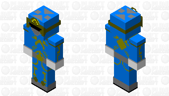 Battle Strike Team Giant Saver Blue Minecraft Skin