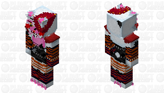 Shattered GlamRock Mangle Minecraft Skin