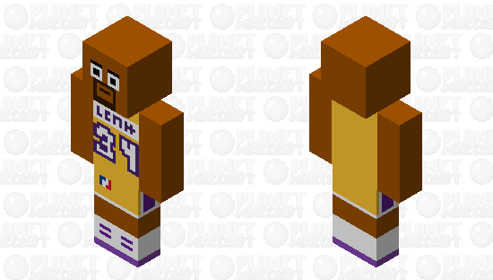 Los Angeles Lakers - Shaquille O'Neal Minecraft Skin