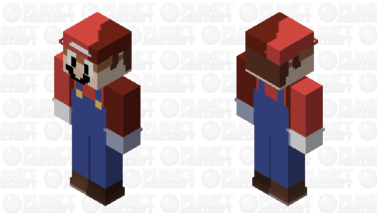 SM64 Mario (With Hat) (Creepypasta The Baker) Minecraft Skin