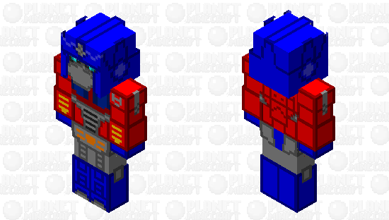 Optimus Prime Minecraft Skin