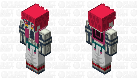 Akaza Upper moon three minecraft skin Minecraft Skin