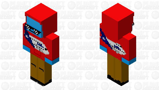 Cube 107 gd with hoodie Minecraft Skin