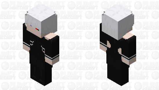 Ken Kaneki Minecraft Skin
