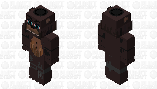 Fnaf Movie 2 Withered Freddy/Prototype Freddy (Red Eyes) Minecraft Skin