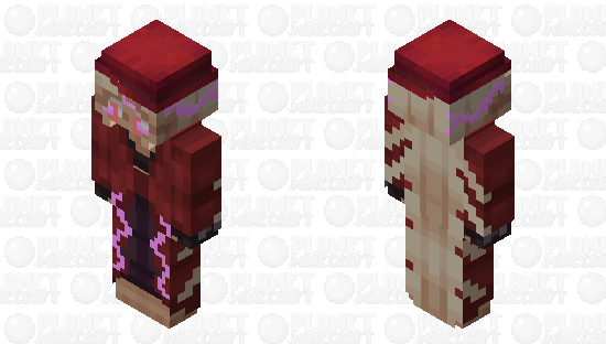 Beamom - Mulher de Vermelho (Arkanis) Minecraft Skin