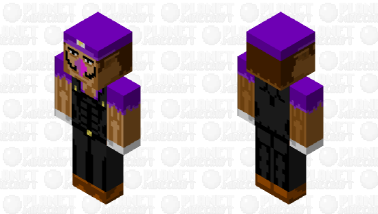 Buff Waluigi Minecraft Skin