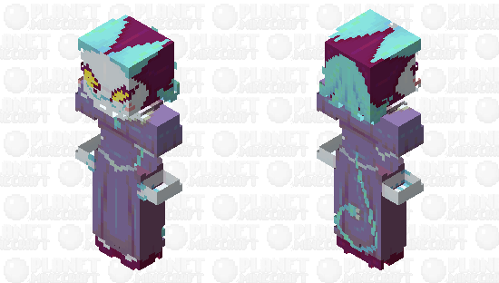 tasque manager (dress) - deltarune (128x) Minecraft Skin