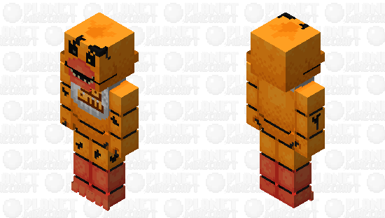 FNaF World - Adventure Nightmare Chica Minecraft Skin