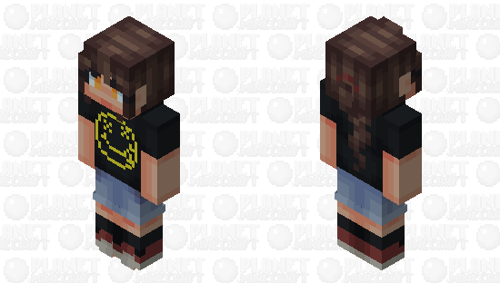 girl Nirvana fan Minecraft Skin