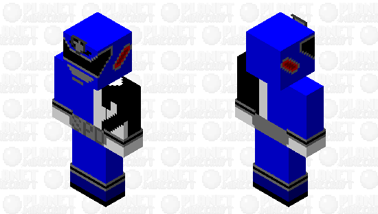 Power Rangers SPD Blue Rangers (super sentai dekaranger) Minecraft Skin