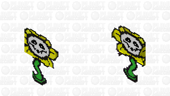 "Flowey (UnderTale)" {Creepy Smile} Minecraft Skin