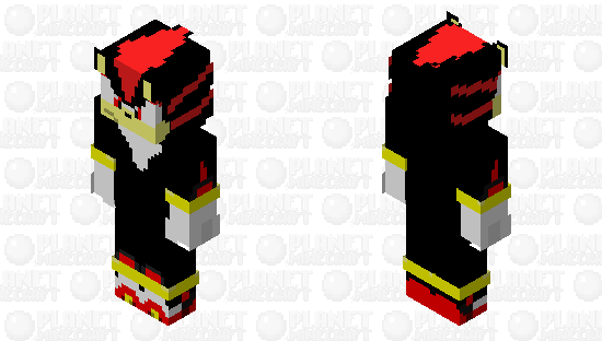 Shadow the hedgehog Minecraft Skin