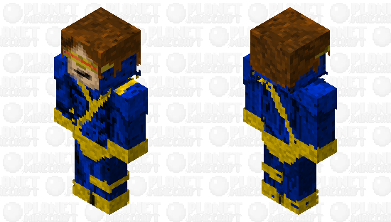 Cyclops xmen Minecraft Skin