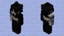 black and gray demon skin Minecraft Skin