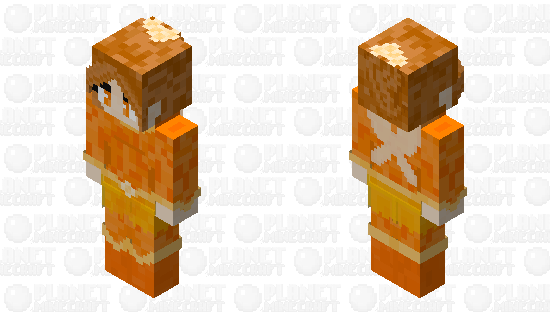 Amber the Orange Fairy Minecraft Skin