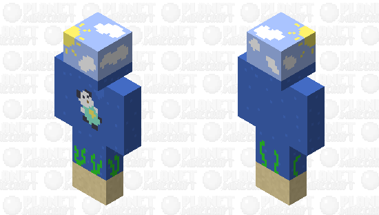 Oshawott - Pokémon - Pixel Art Minecraft Skin