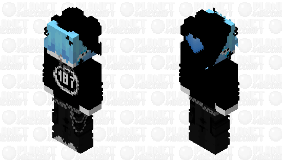 eboy 187 blue Minecraft Skin