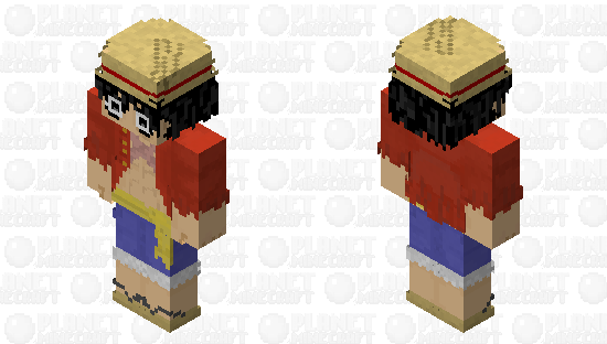 Monkey D. Luffy (post-timeskip) -- ONE PIECE JAM Minecraft Skin
