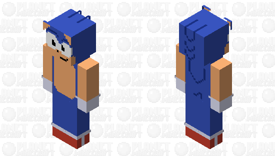 AoStH Sonic Minecraft Skin