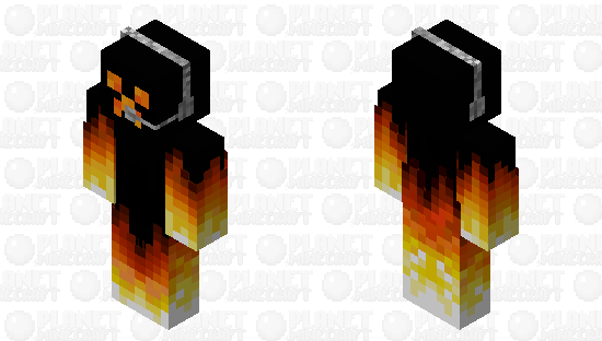 Fire creeper Minecraft Skin