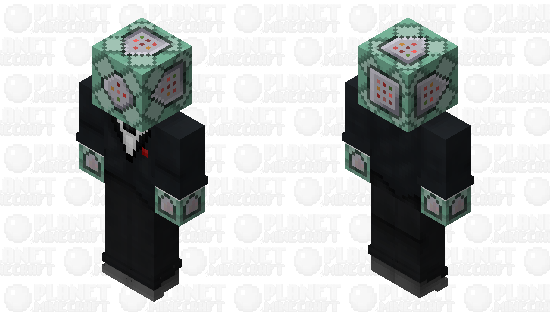 Chain Command Block tuxedo man Minecraft Skin