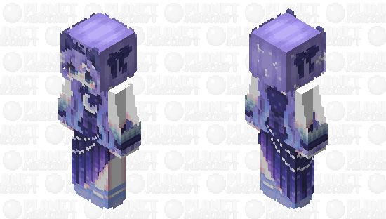 Kawaii Moon Goddess Minecraft Skin